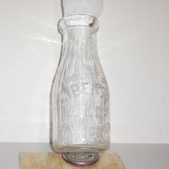 Liberty Milk Co | Kitchen | Vintage Milk Bottle | Poshmark